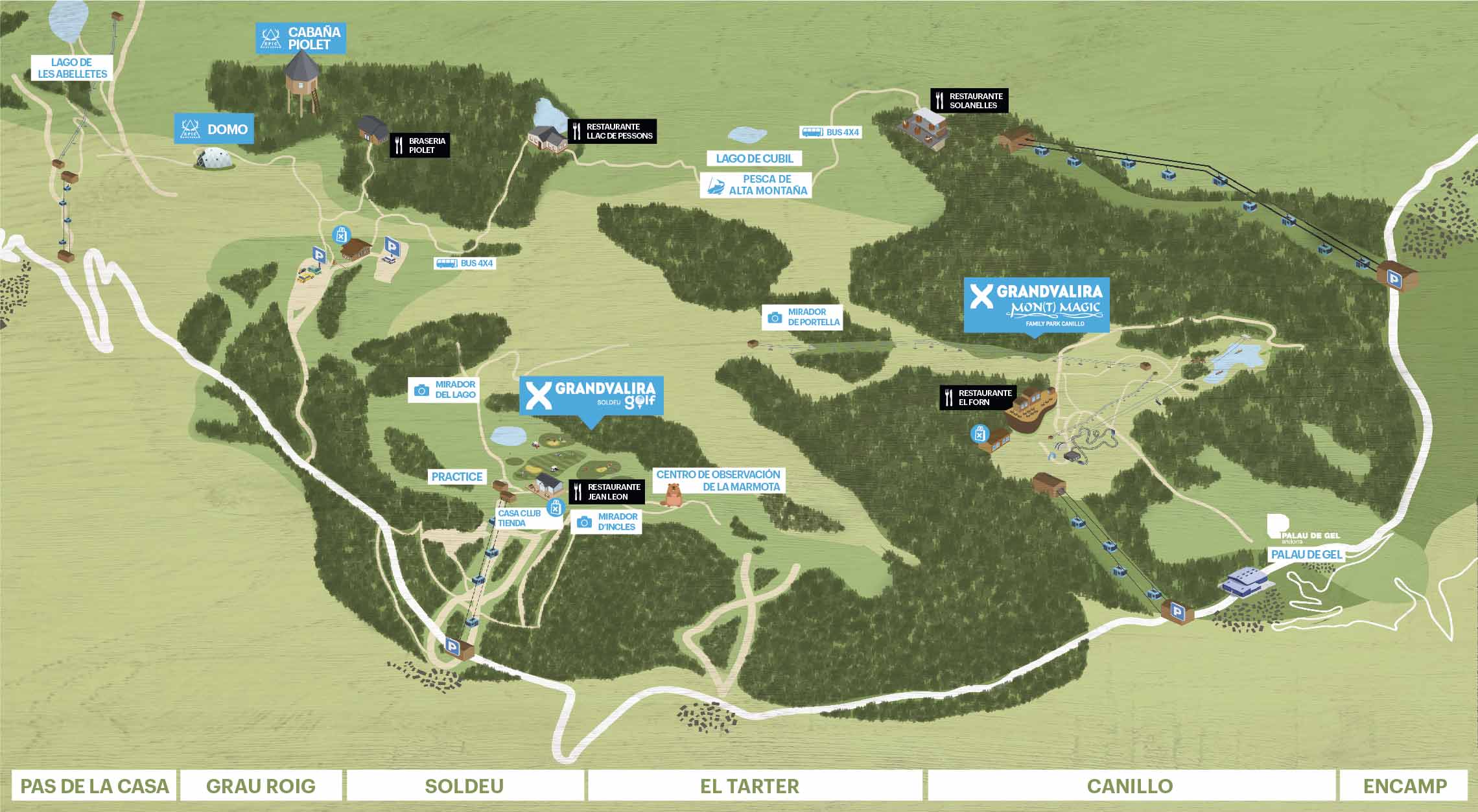 Mapa verano | Grandvalira